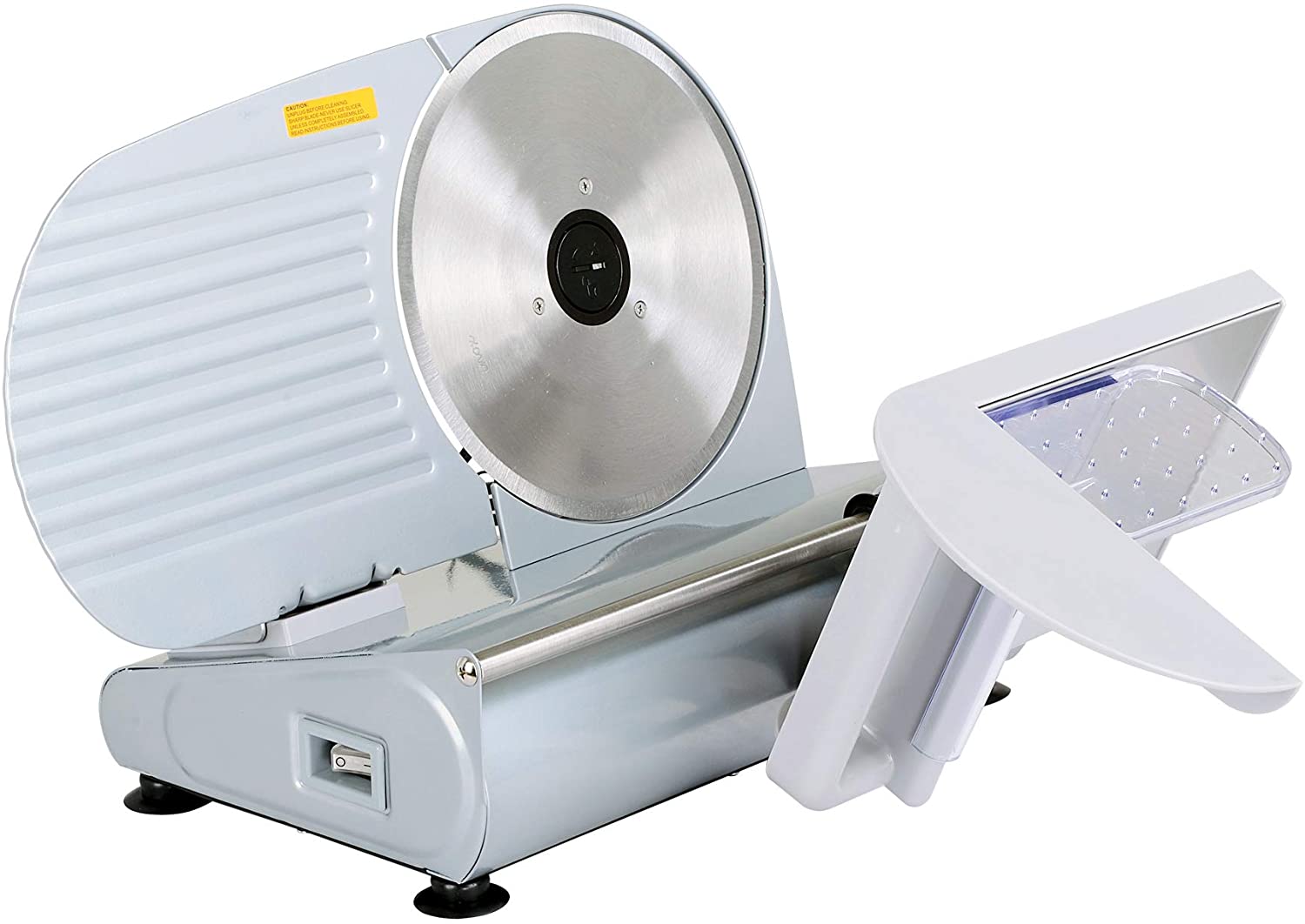 Kitchener 7.5 inch 19 cm Electric Meat Deli Cheese Food Slicer Heavy Duty Removable Stainless Steel Blade 150W